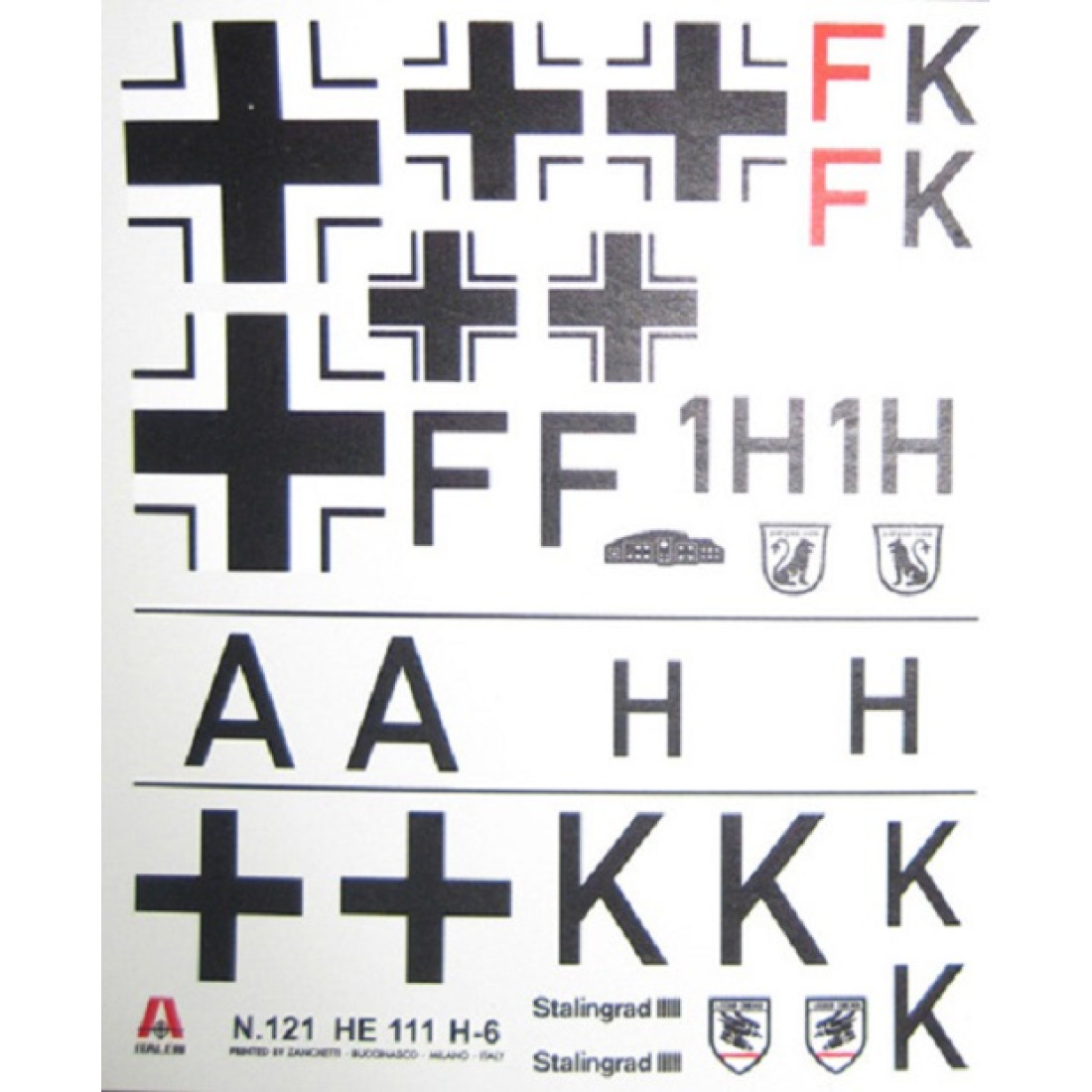 BSmodelle 720032 - 1/72 Henkel He111H6 Luftwaffe decal for aircraft ...
