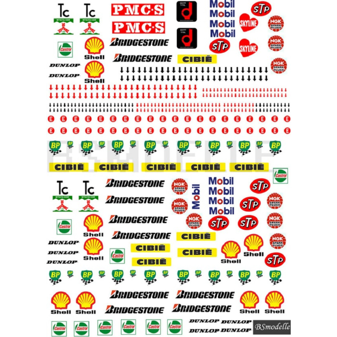 BSmodelle 24002 - 1/24 LOGO decal scale for aircraft plastic model kit ...