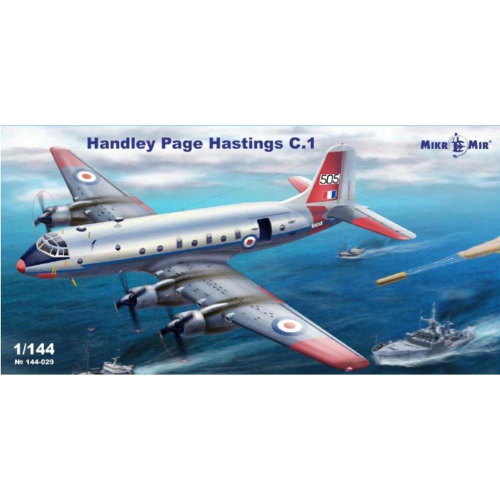 Mikro-mir 144-029 - 1/144 Handley Page Hastings scale plastic model kit ...