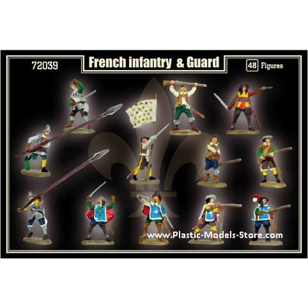 FRENCH INFANTRY AND GUARD 1/72 MARS figures 72039 Model Kit Figures ...