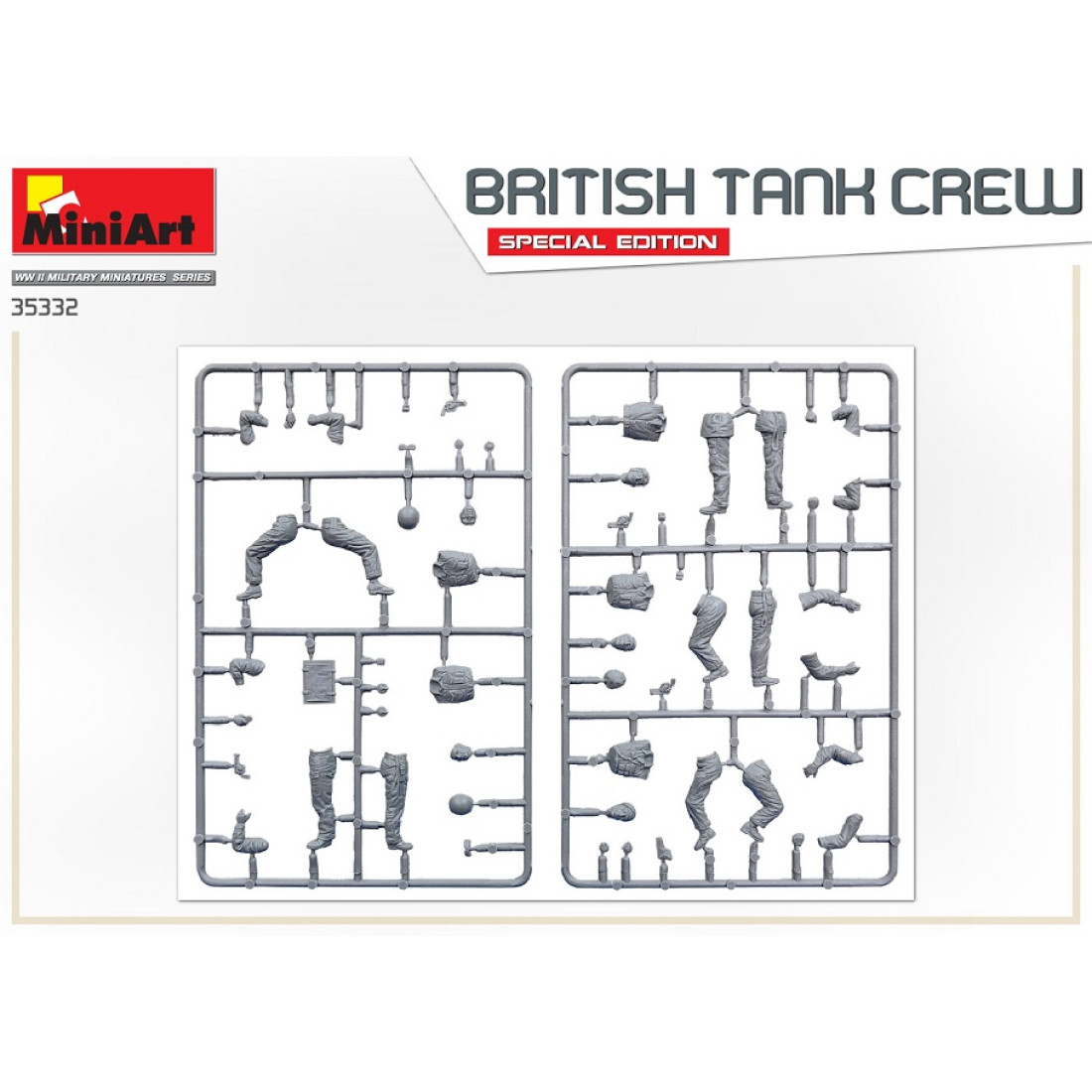 Miniart 35332 - 1/35 scale British tank crew. Special edition scale ...