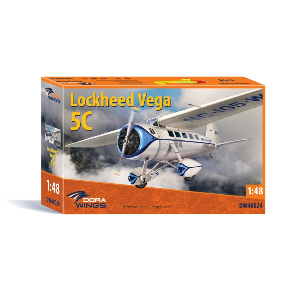 Dora Wings 48024 - 1/48 Lockheed Vega 5C, Airplane scale plastic model ...