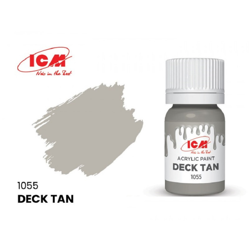 ICM 1055 - Acrylic paint, Deck Tan. Volume, ml: 12. Waterproof Model ...