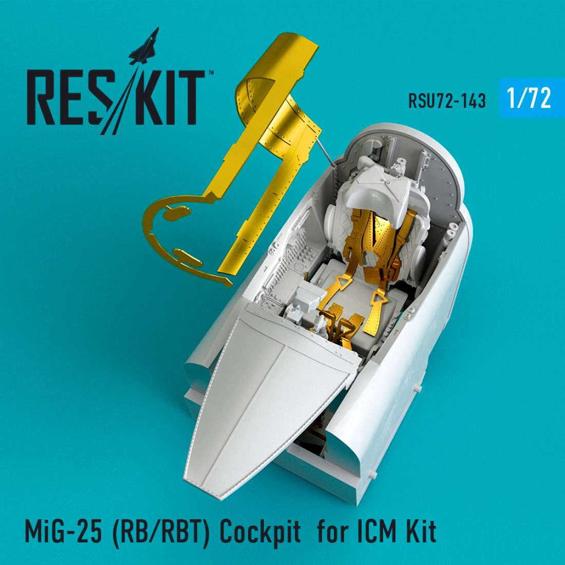 Reskit RSU72-0143 - 1/72 MiG-25 (RB/RBT) Cockpit for ICM Kit scale ...