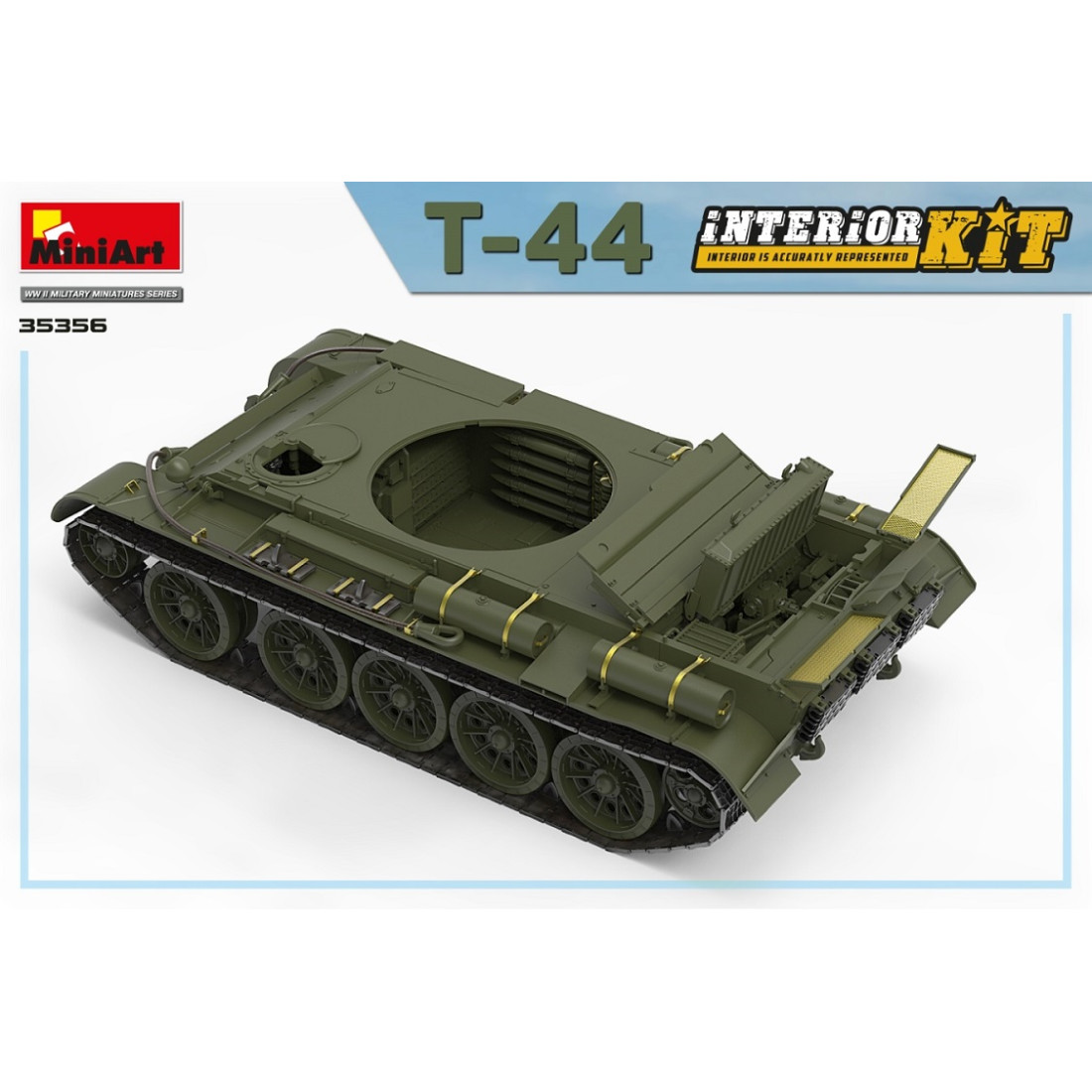 Miniart 35356 - 1/35 Soviet medium tank T-44 with interior scale model ...