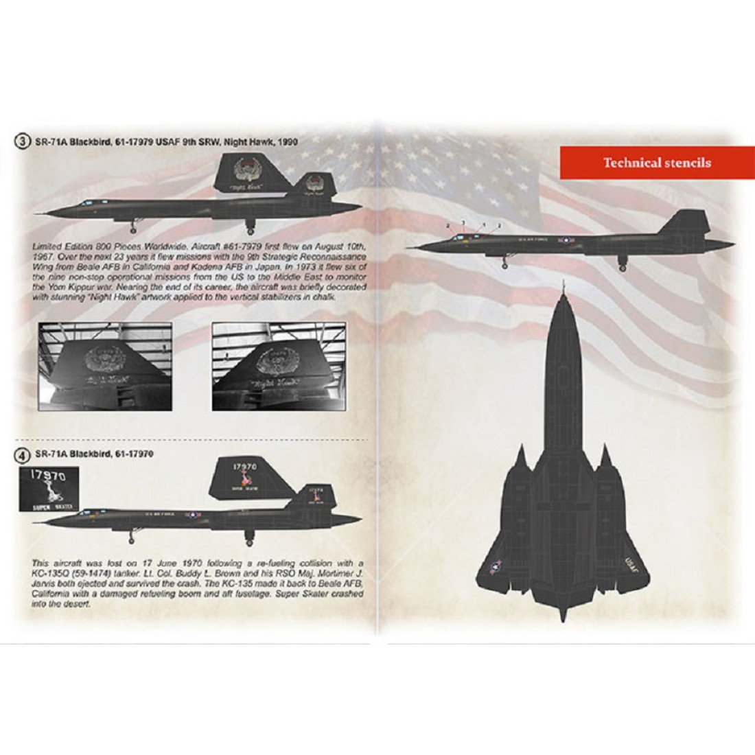 Print Scale 72-435 - 1/72 Lockheed SR-71 Part-1, Decals for aircraft ...