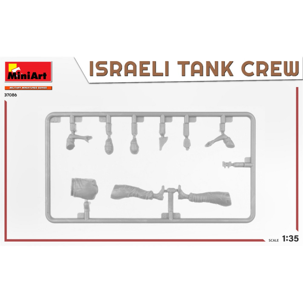 Miniart 37086 1/35 Israeli tank crew. Yom kippur war plastic figures kit