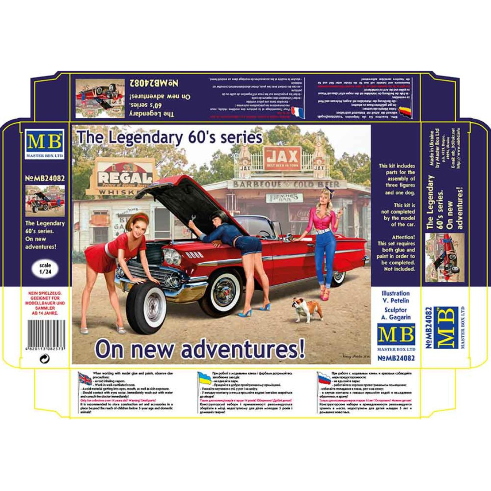 Master Box 24082 - 1/24 "The Legendary 60's series. On new adventures ...