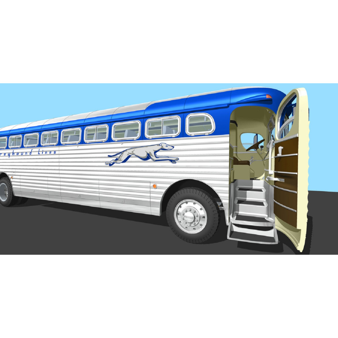 Roden 816 - 1/35 - 1947 PD-3701 Silverside Bus, scale model kit Model ...