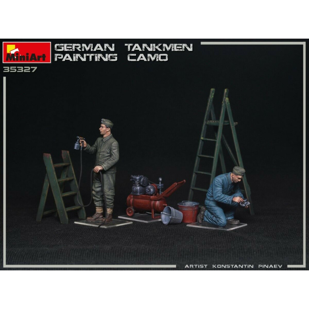 Miniart 35327 - 1/35 German Tankmen Camo Painting Plastic Models Kit ...