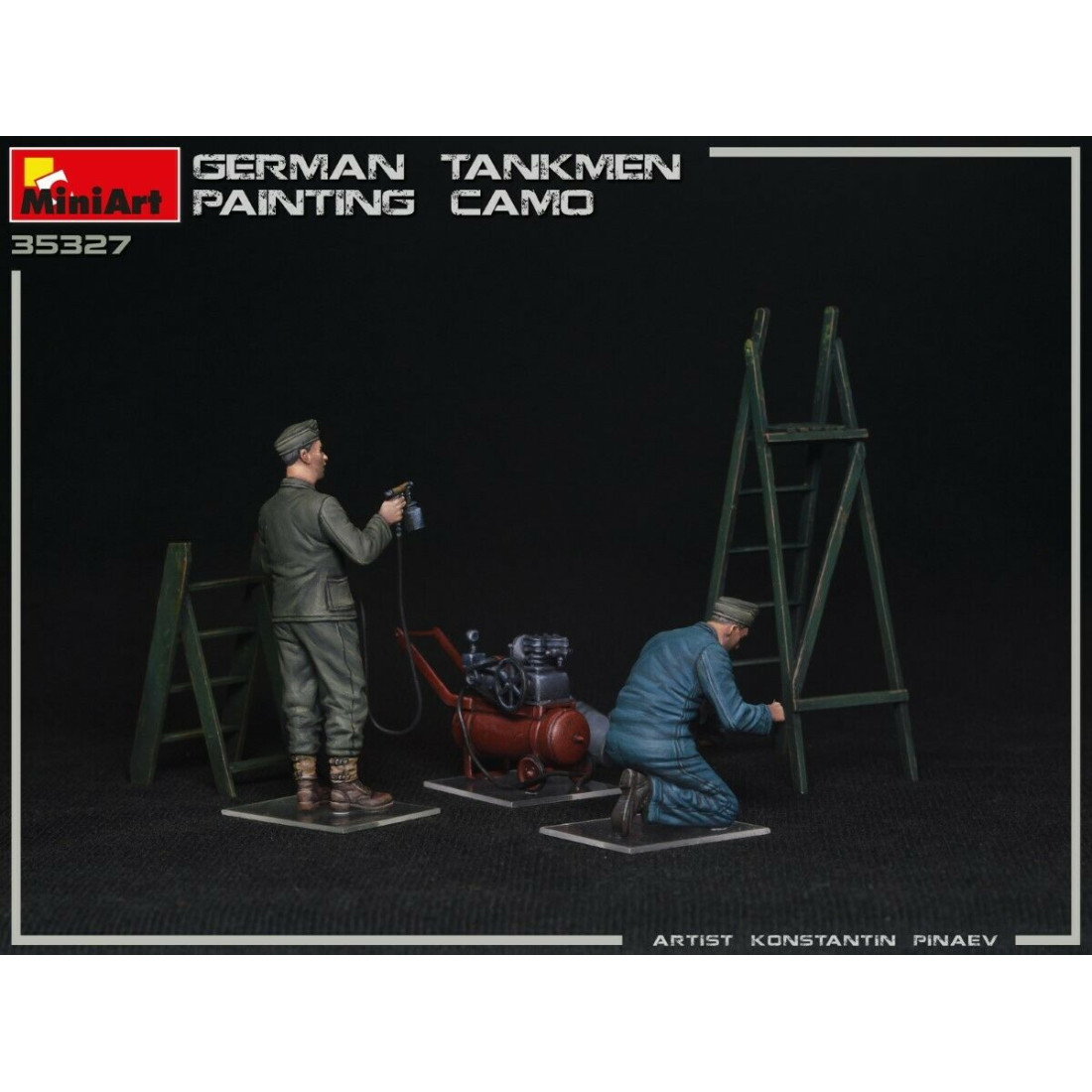 Miniart 35327 - 1/35 German Tankmen Camo Painting Plastic Models Kit ...