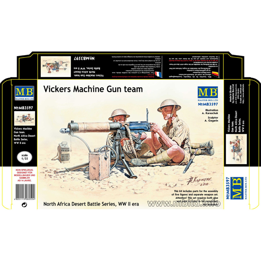 Vickers Machine Gun team, North Africa Desert Battle Series, WW II era ...
