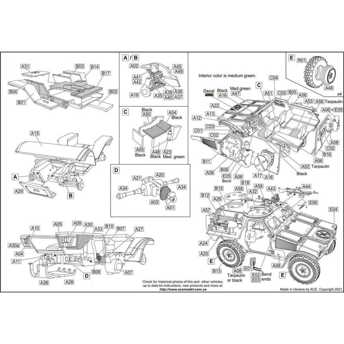 ACE 72420 - 1/72 VBL (Light Armored Car) short wheelbase. 7.62 MG model ...