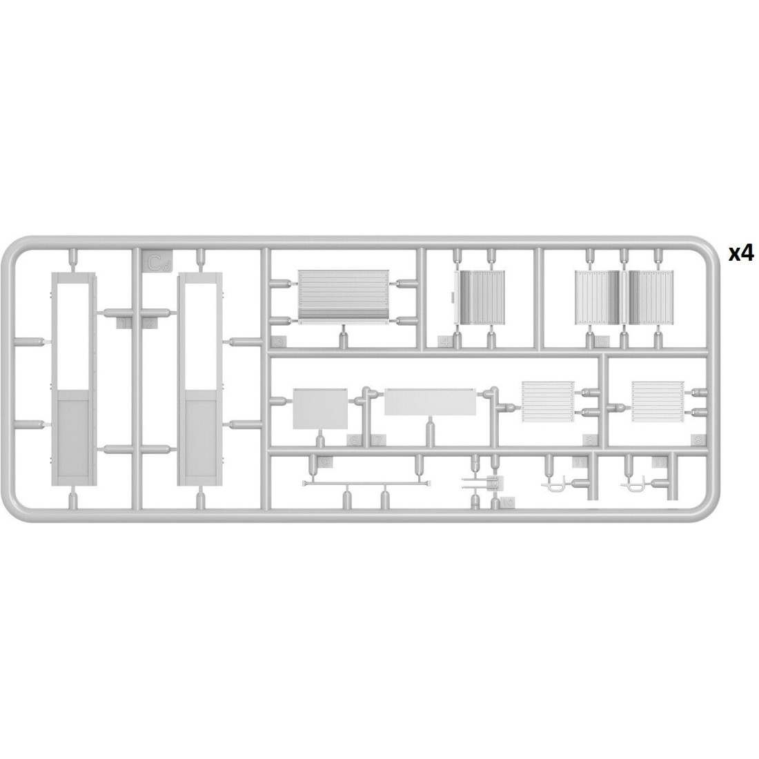 Miniart 38026 - 1/35 Trams series "X" (medium type) scale model kit ...