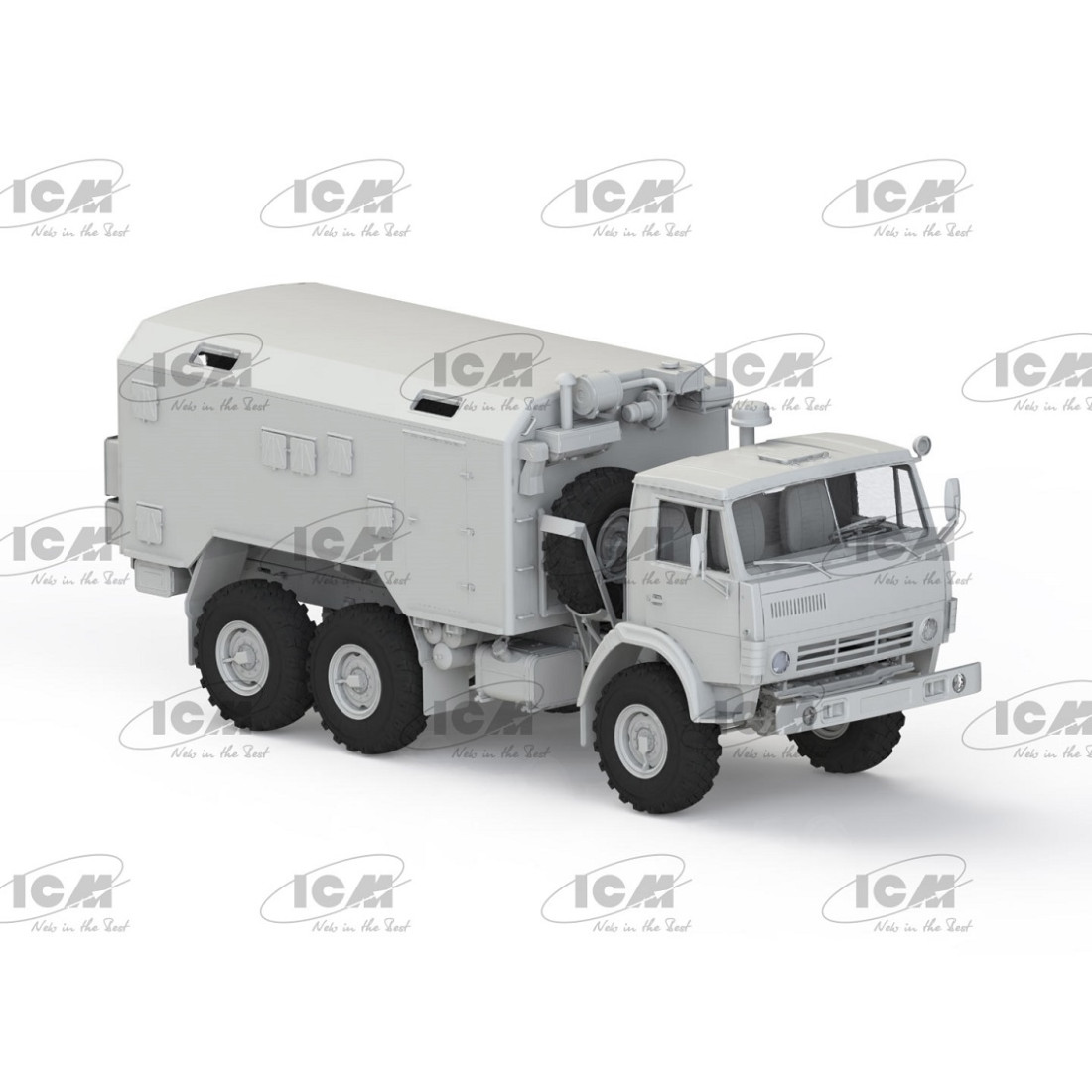 ICM 35002 - 1/35 - Soviet Six-Wheel Army Truck with Shelter scale model ...