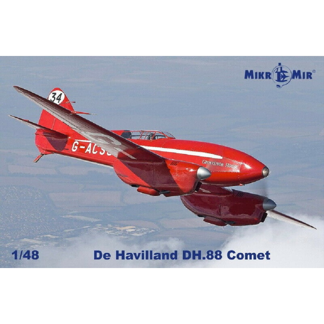 Mikro Mir 48-017 - 1/48 De Havilland DH 88 Comet scale model kit Model ...