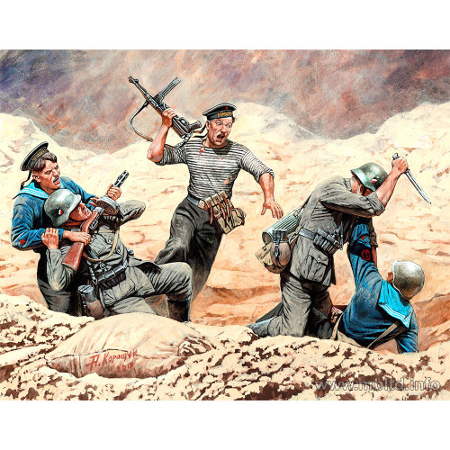 GERMAN INFANTRY, WWII ERA, EARLY PERIOD 1/35 MASTER BOX 35177 Model Kit ...