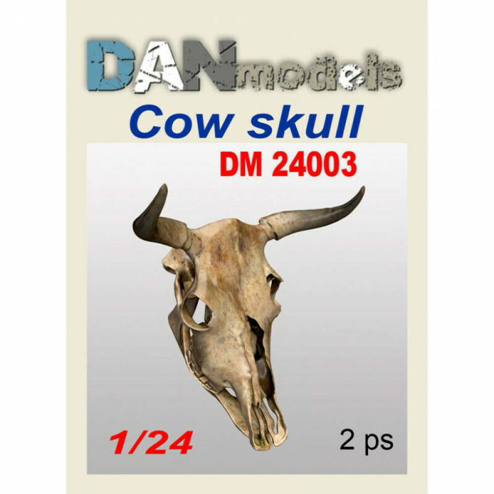 Dan Models 24003 - 1/24 Diorama accessories. Cow skull 2 pcs. Model Kit ...