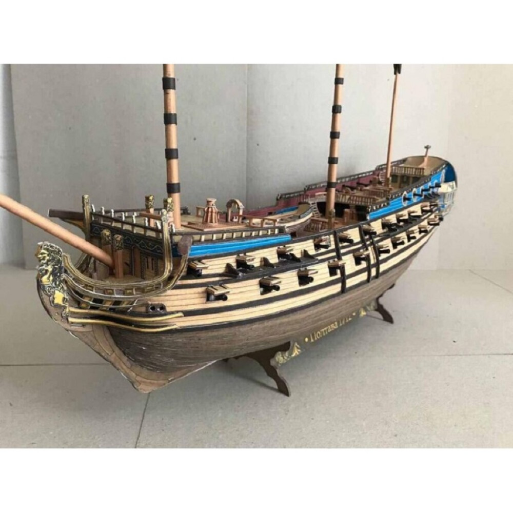 Orel 334 - 1/200 Paper Model Kit Battleship "Poltava", Russia, 1712 ...