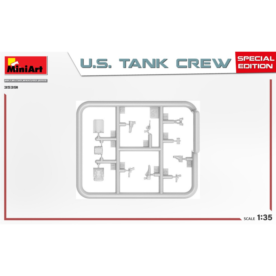 Miniart 35391 - 1/35 U.S. TANK CREW. SPECIAL EDITION, scale plastic ...