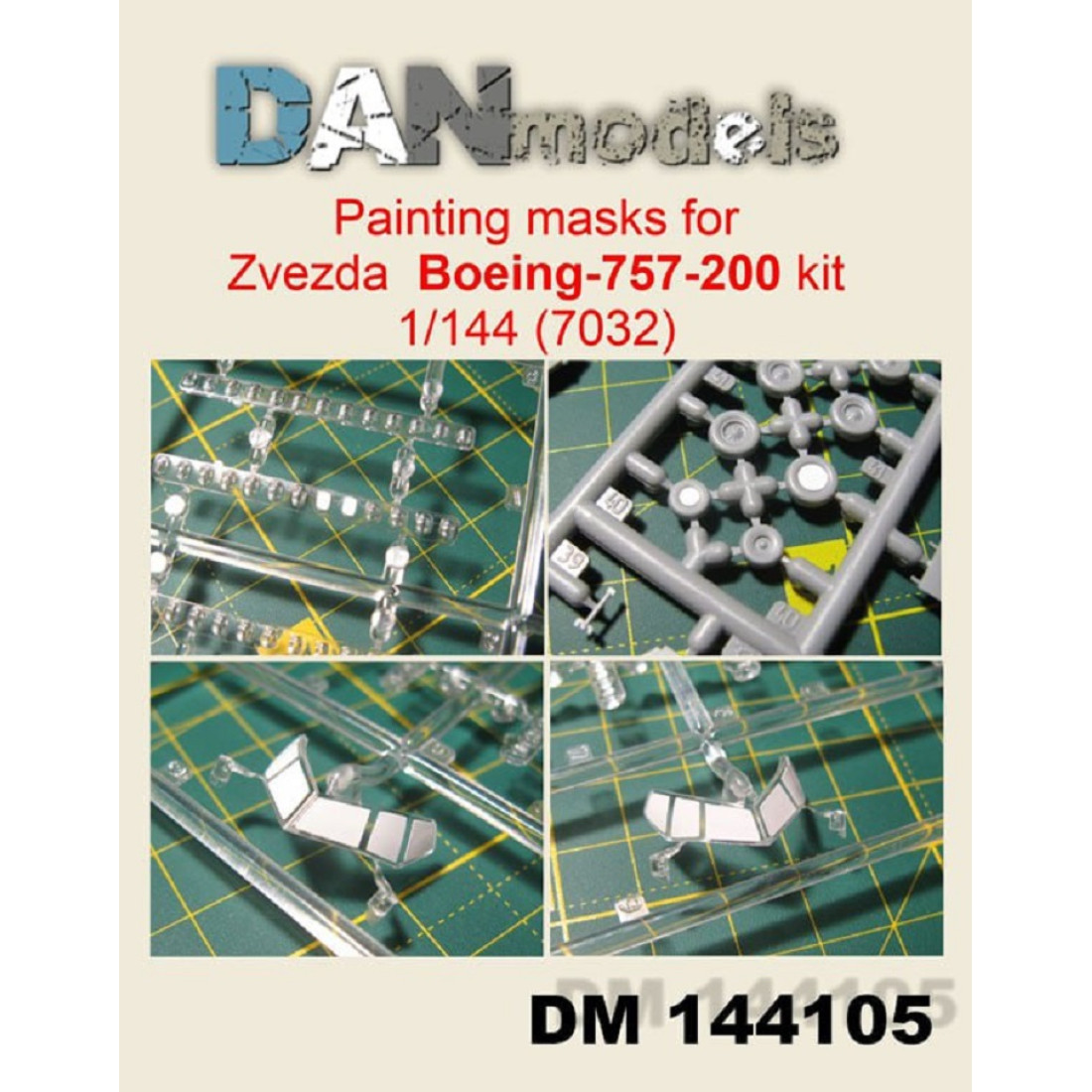 Dan Models 144105 - 1/144 Painting masks for ZveZda Boeing-757-200 ...