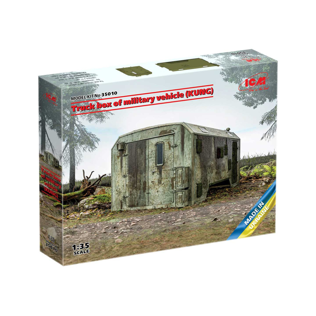 ICM 35010 - 1/35 Truck box of military vehicle (KUNG), scale plastic ...