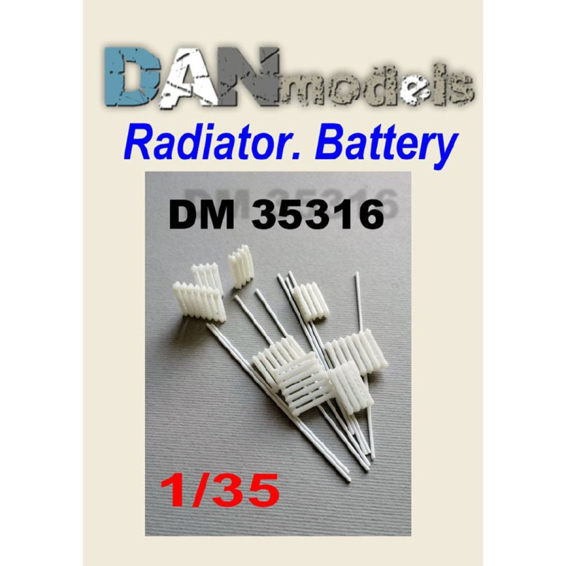 Dan Models 35316 1/35 Material for dioramas. Batteries 4+4 for 7 ribs ...