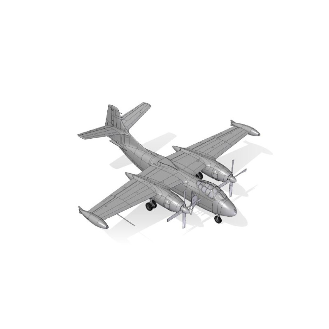 Roden 063 - 1/72 - North American AJ-1 Savage, scale plastic model kit ...