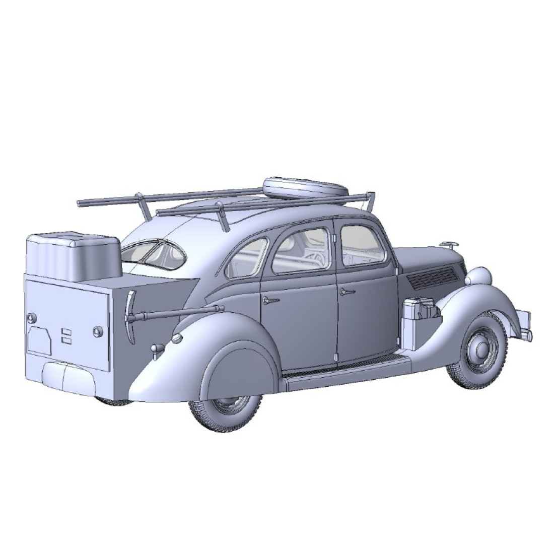 Roden 818 - 1/35 - Ford V8-G81A Funkwagen, scale plastic model kit ...