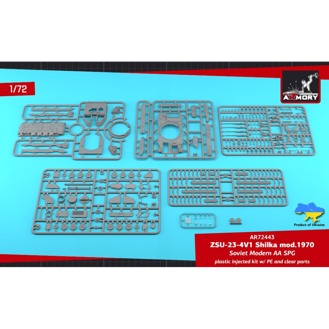 Armory AR-72443 - 1/72 ZSU-23-4V1 "Shilka" mod.1970, Soviet AA SPG ...