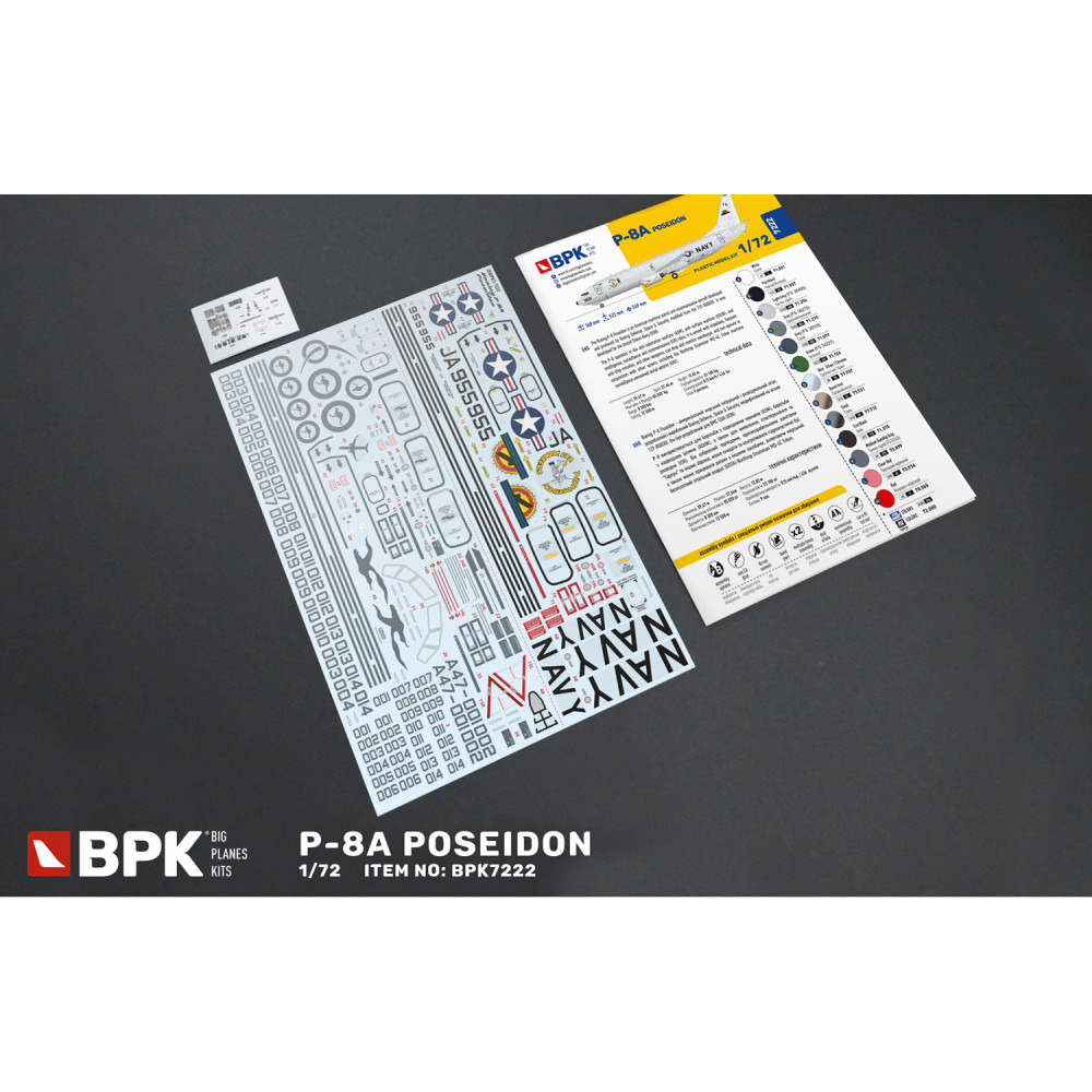 BPK 7222 - 1/72 - Poseidon P-8A scale model aircraft Model Kit Aircraft ...
