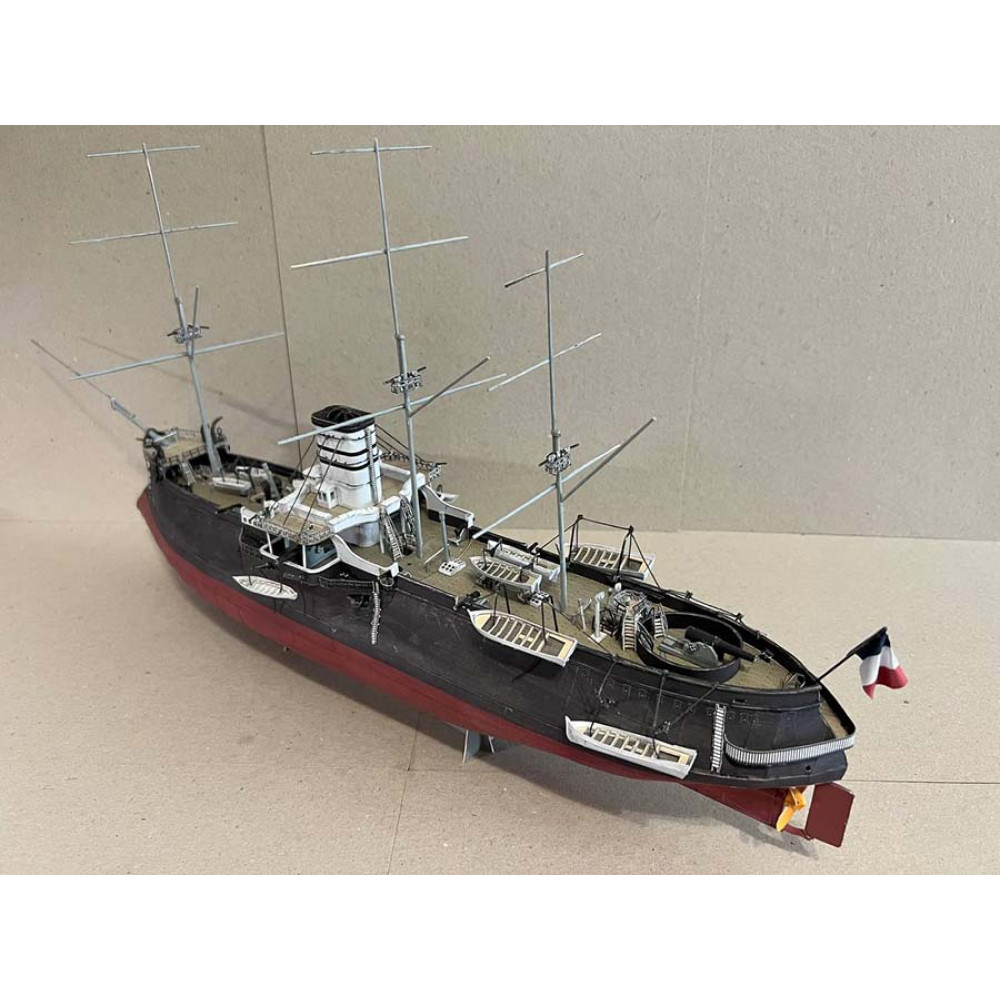 Orel 350 1/200 Le Redoutable Ironclad, France 1878. Paper model kit ...