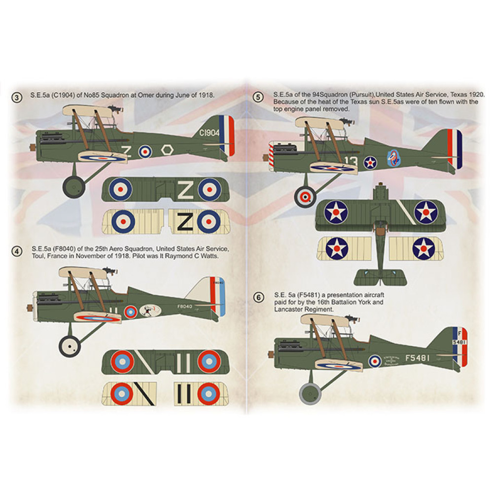 Print Scale 72-467 1/72 Royal Aircraft Factory S.E.5 decal for airplane ...