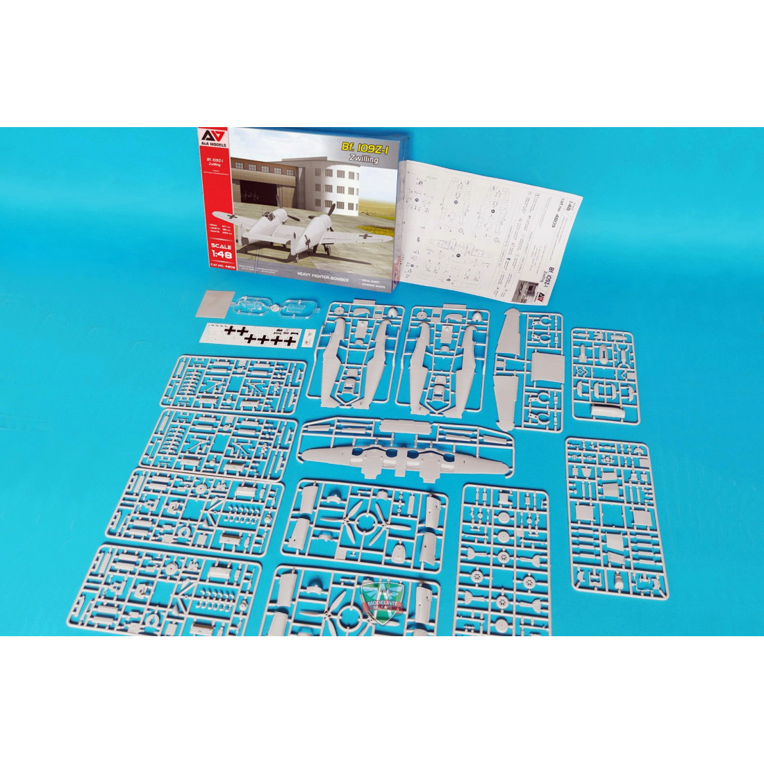 A&A Models 4809 1/48 Messerschmitt Bf.109Z-1 "Zwilling" scale model ...