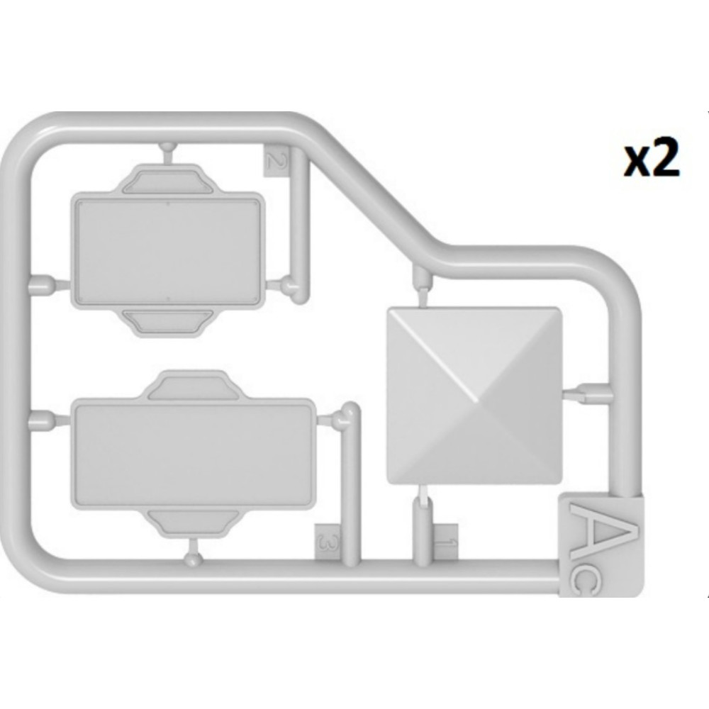 Miniart 35669 - 1/35 - FRENCH CONCRETE ROAD SIGNS 1930-40’S. NORMANDY