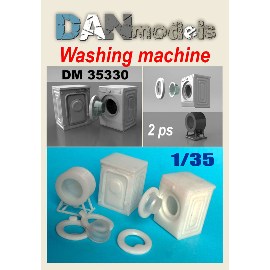 Dan Models 35330 1/35 Washing machine 2 kits. 3d printed kit Model Kit ...