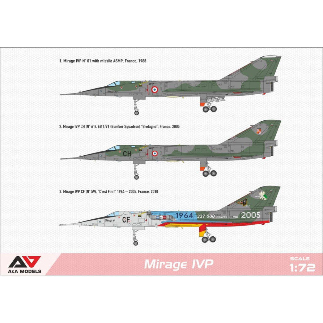 AA Models 7221 - 1/72 - Mirage IVP Strategic Bomber with ASMP Missile