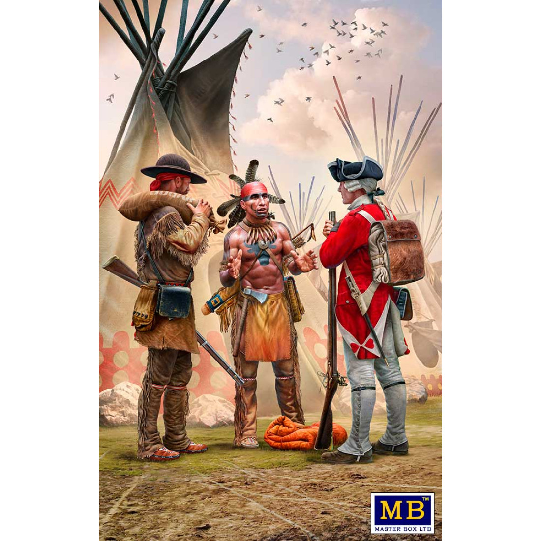 Master Box 35222 1/35 Indian Wars Series, XVIII century. Kit No 4 Fair ...