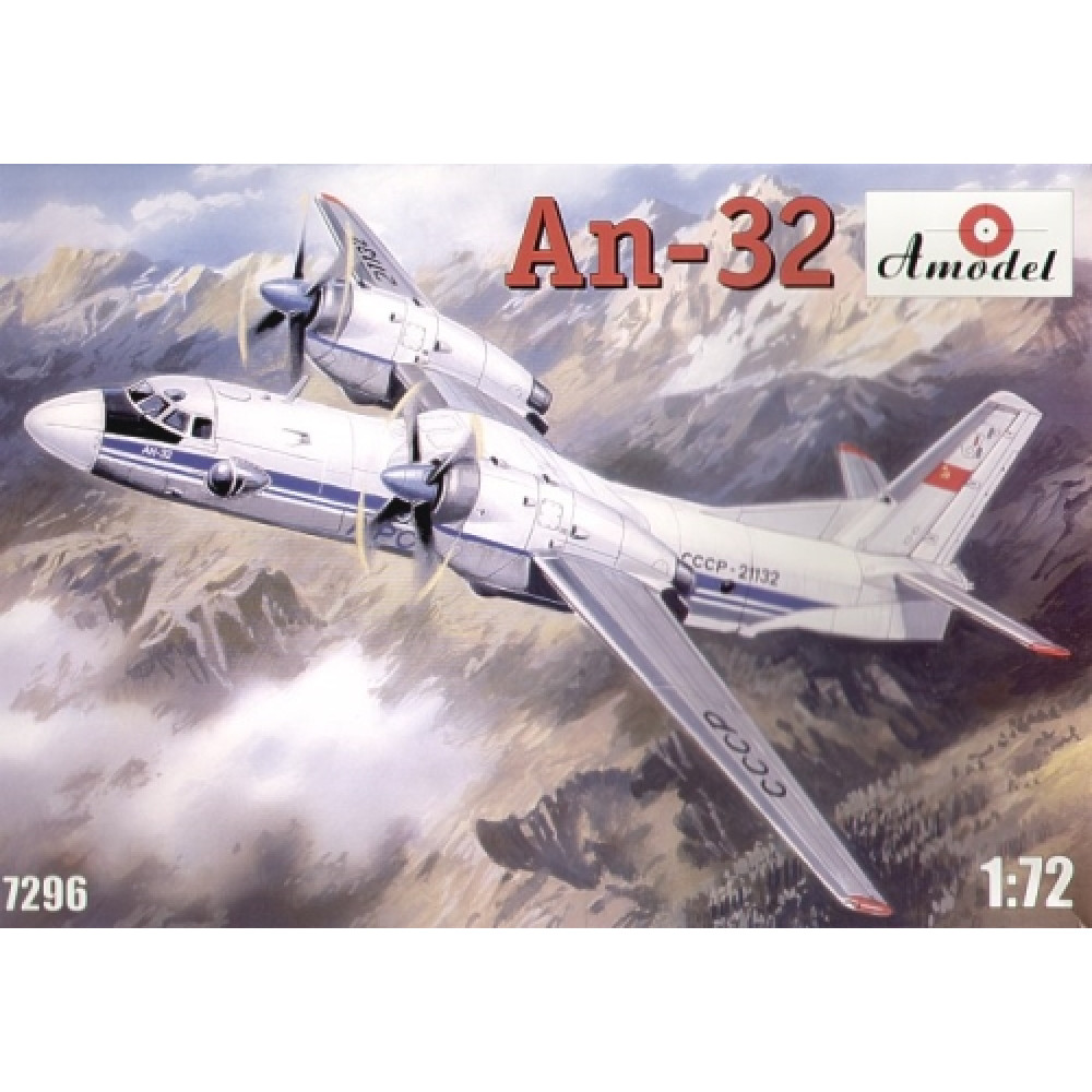 An-32 Soviet transport aircraft1/72 Amodel 7296 Model Kit Aircraft ...