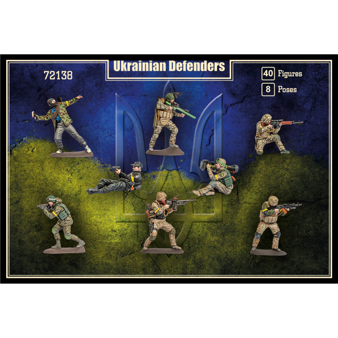 Mars Figures 72138 - 1/72 - Ukrainian Defenders 40 figures / 8 poses ...