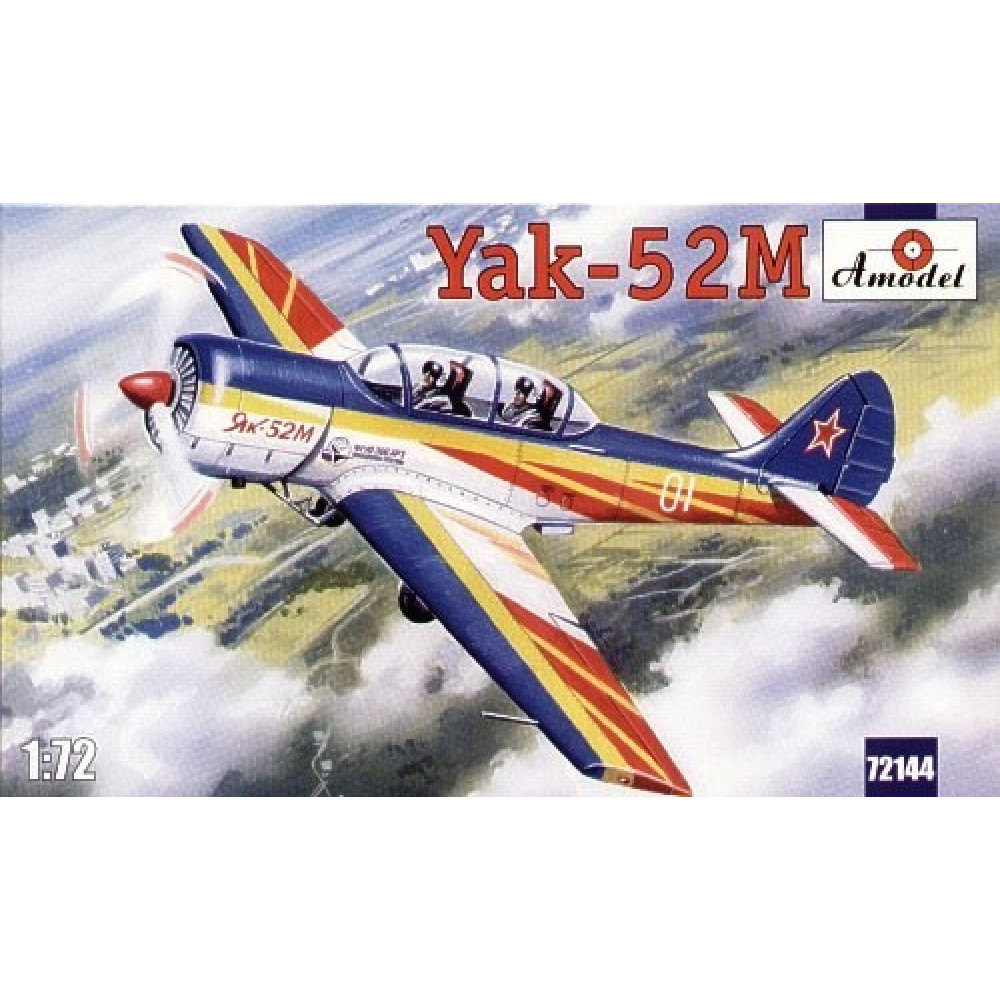 Yak-52M Soviet two-seat sporting aircraft 1/72 Amodel 72144 Model Kit ...