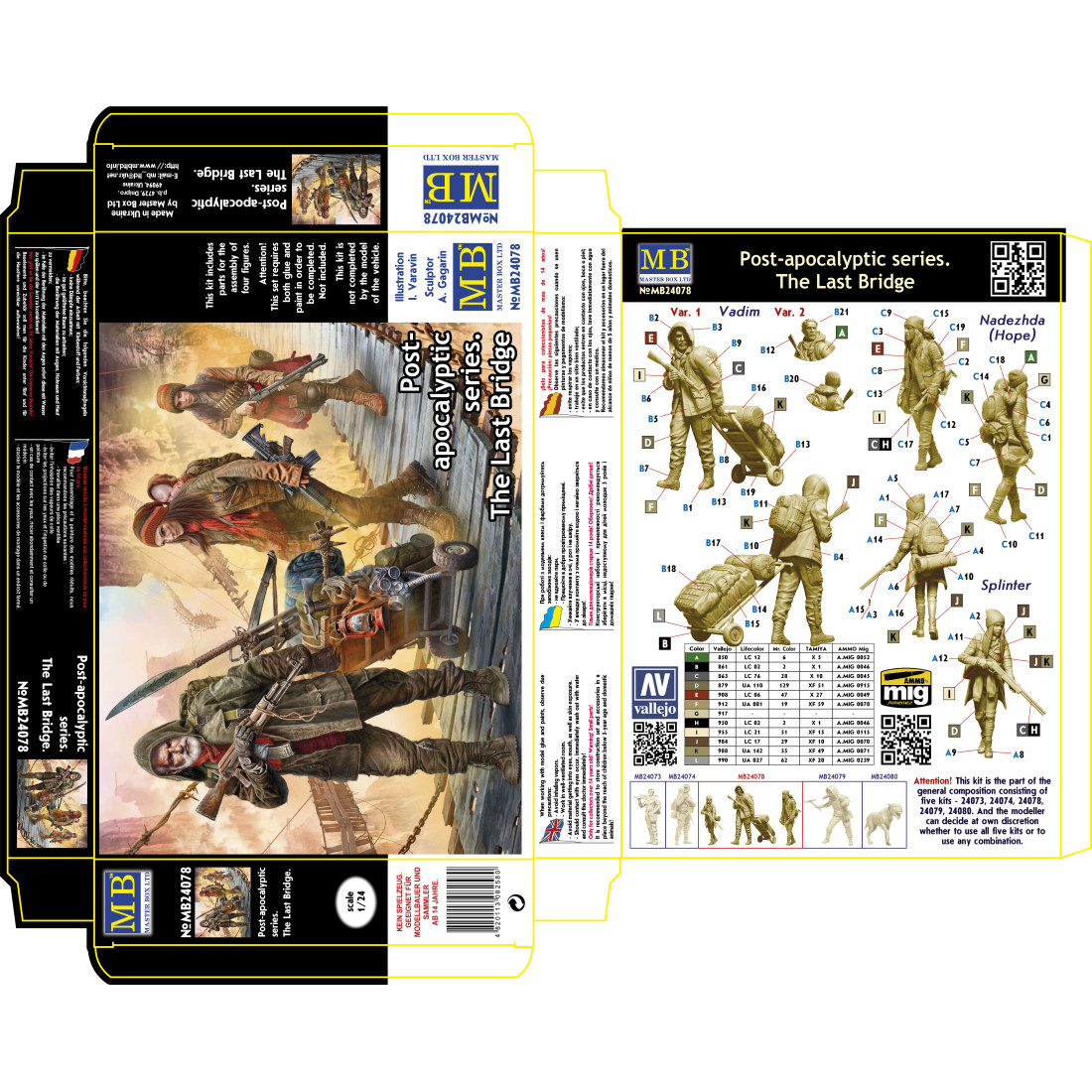 Master Box 24078 - 1/24 apocalyptic series. The Last Bridge Model Kit ...