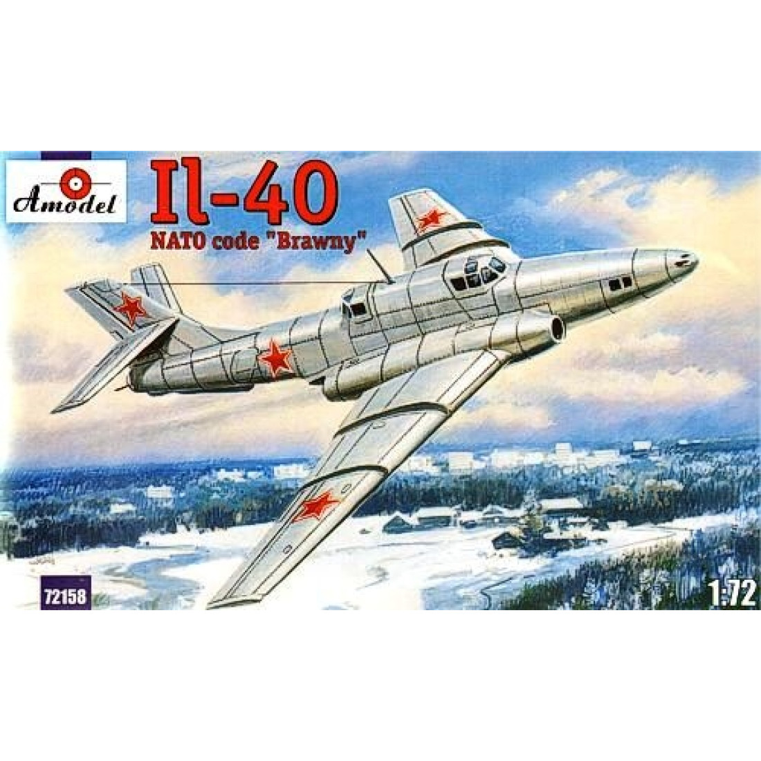 IL-40 "Brawny" Soviet jet-engined armored aircraft 1/72 Amodel 72158 ...