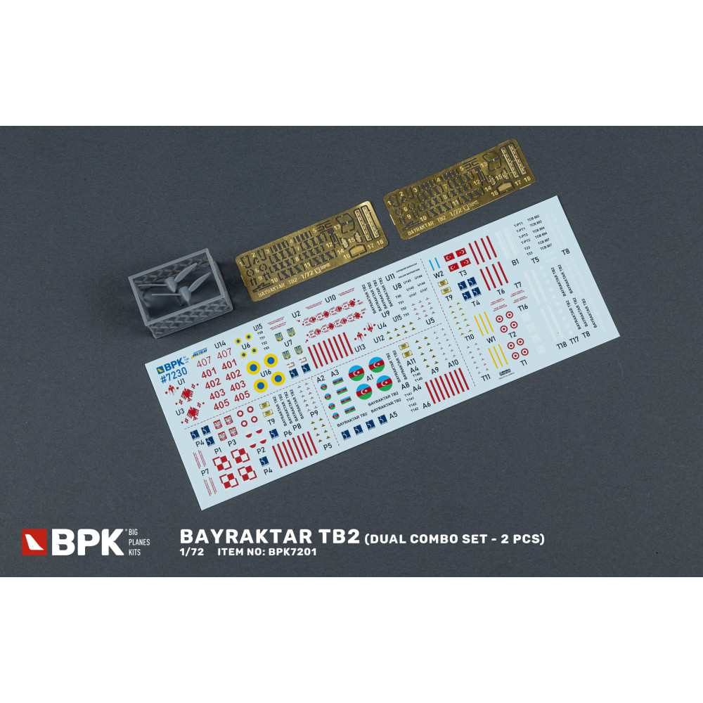 BPK 7230 1/72 Bayraktar TB2 dual combo set scale model kit