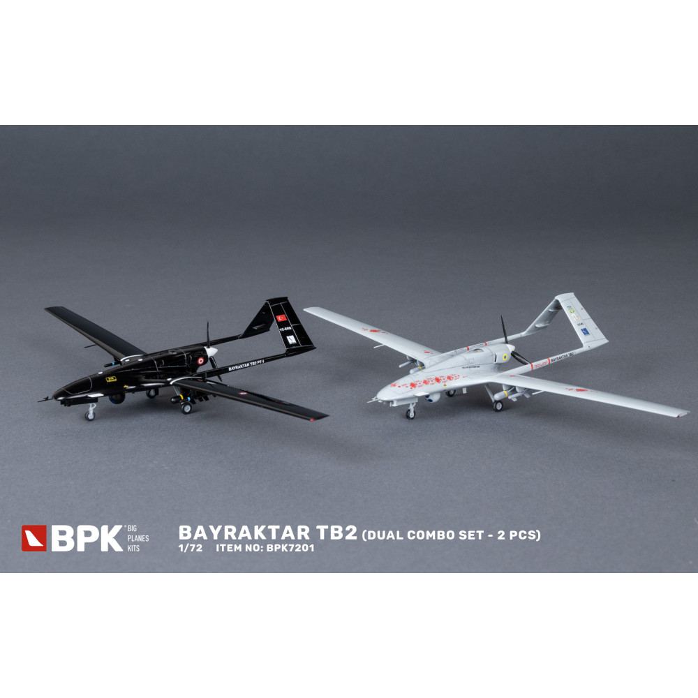 Bpk 7230 1/72 Bayraktar Tb2 Dual Combo Set Scale Model Kit Model Kit ...