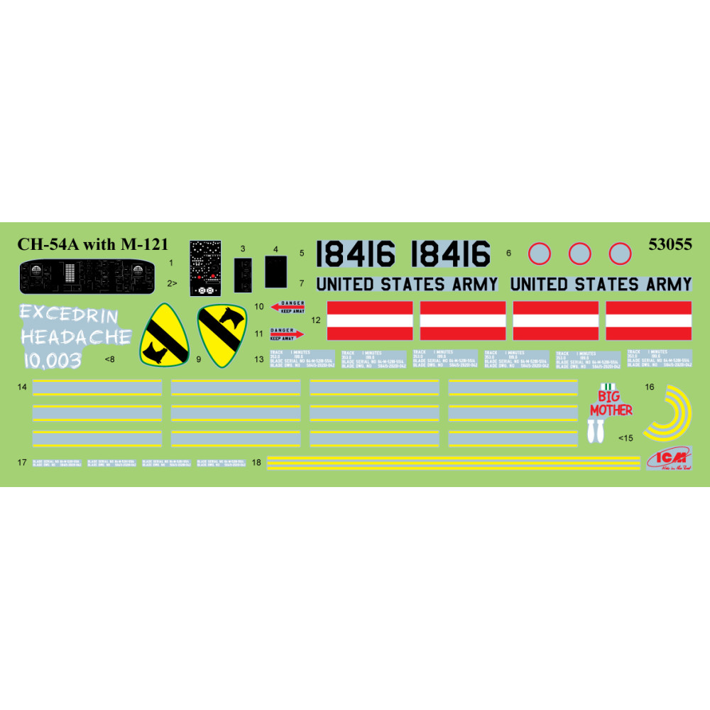 Icm 53055 1/35 Sikorsky Ch-54a Tarhe With M-121 Bomb Military ...