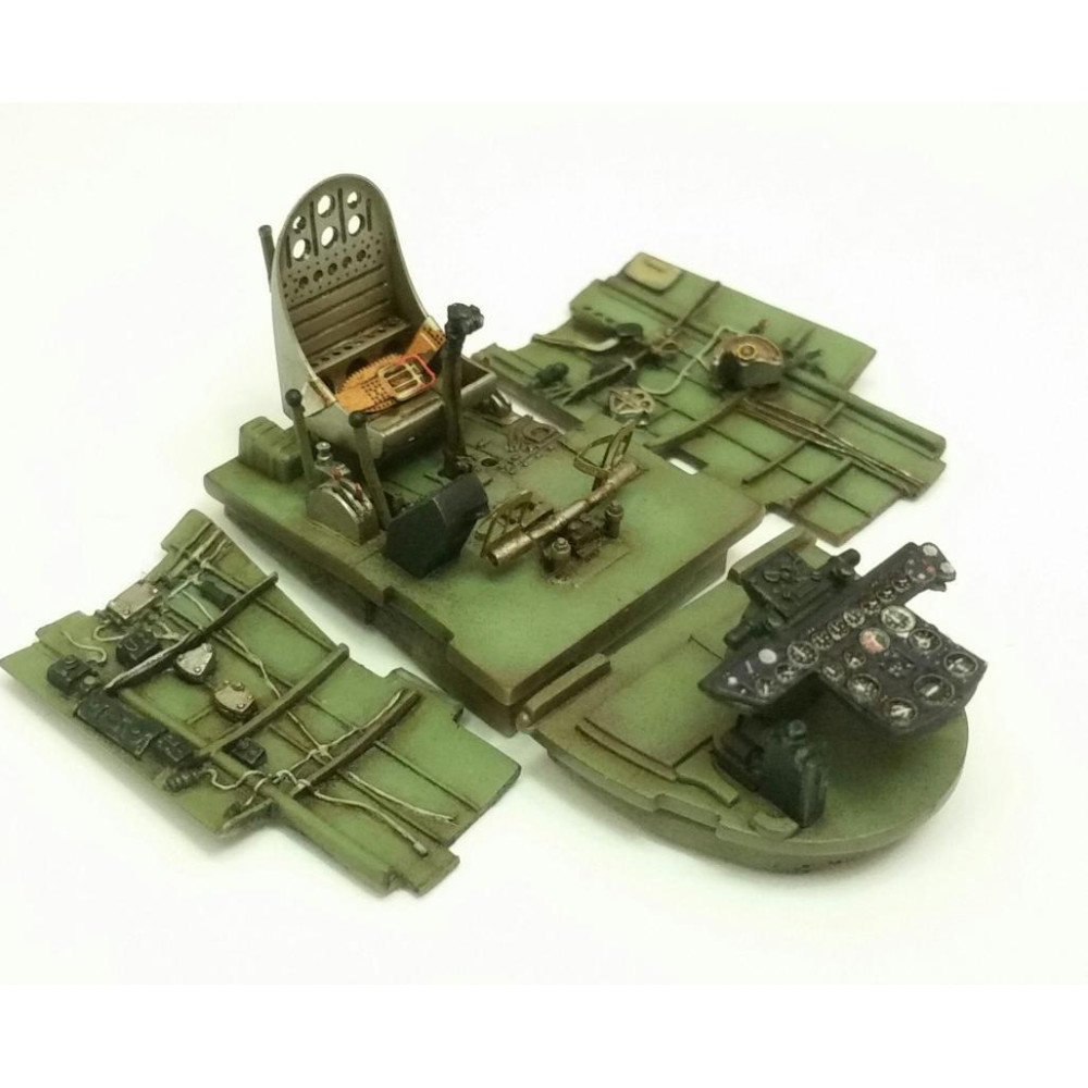 SBS 48023 1/48 Ki-84 Hayate Frank cockpit set for Hasegawa kit Resin ...