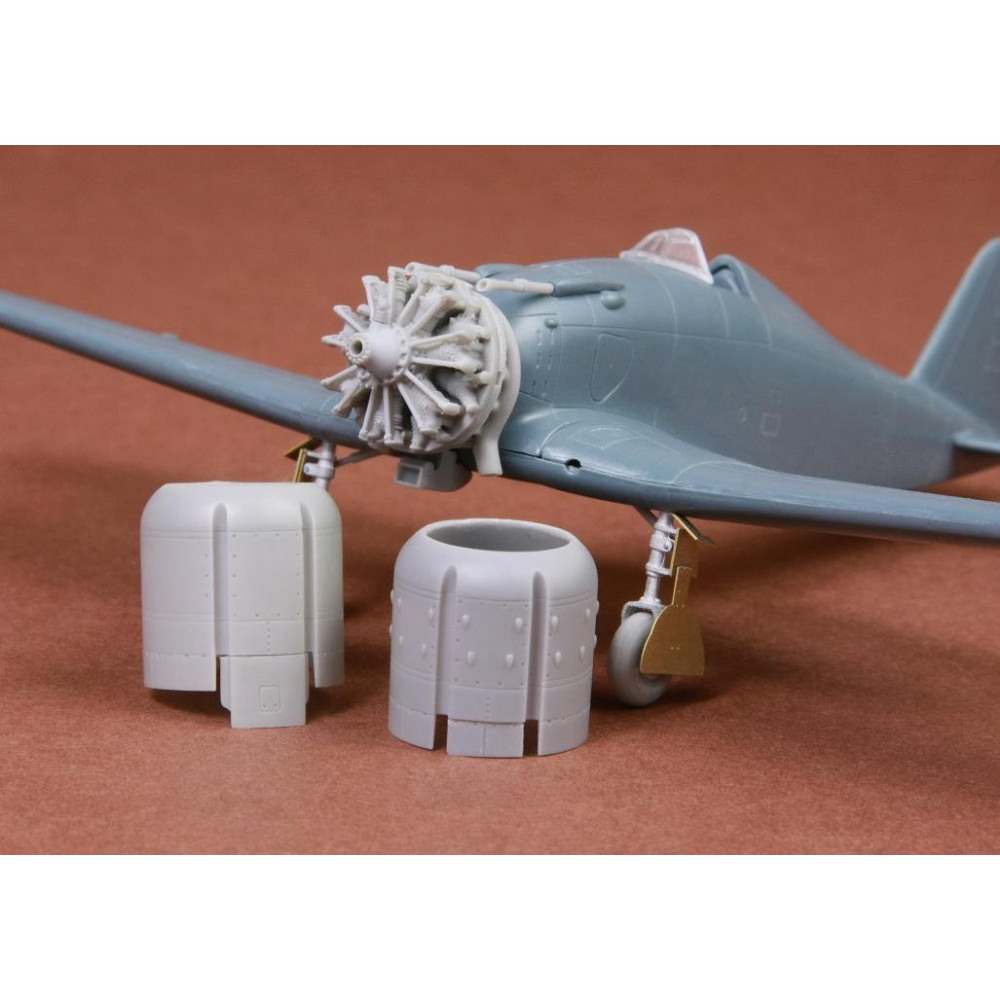 Sbs 72060 1/72 Fiat G 50/Bis Engine And Cowling Set For Fly Kit Resin ...