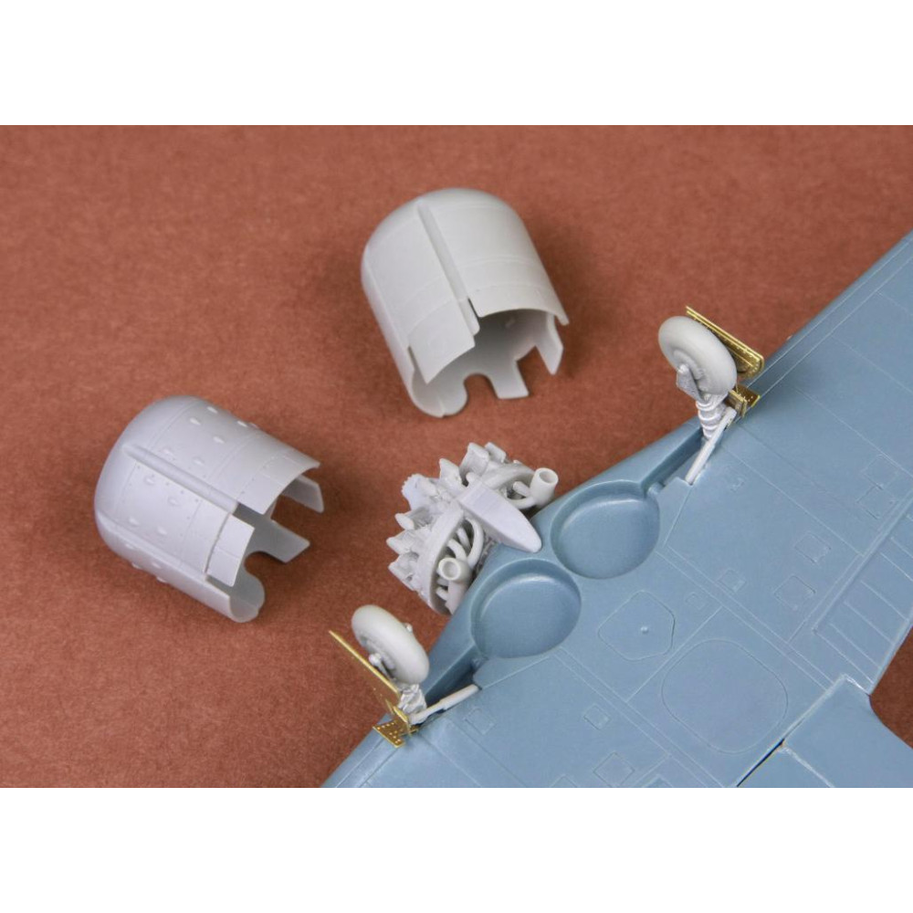 Sbs 72060 1/72 Fiat G 50/Bis Engine And Cowling Set For Fly Kit Resin ...