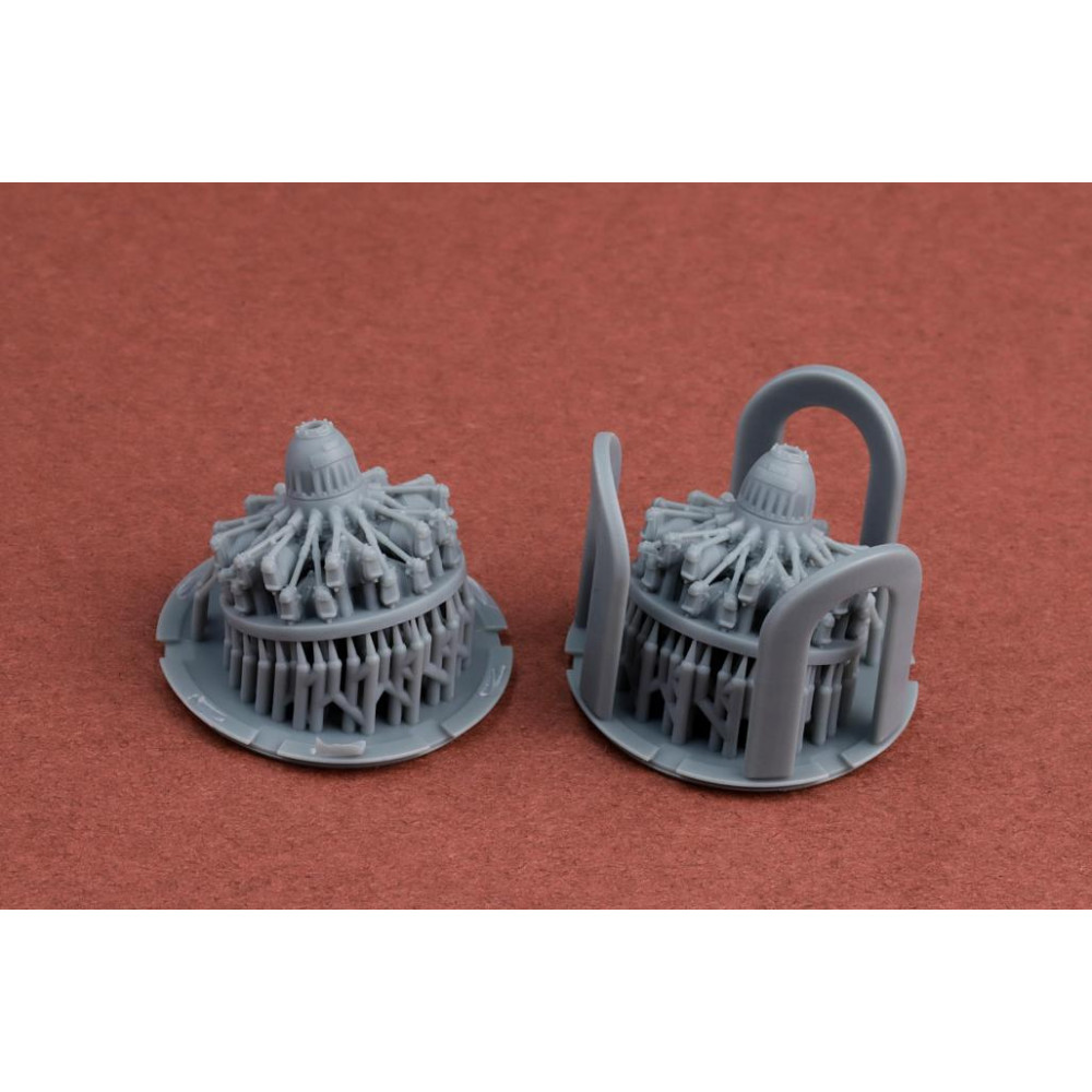 SBS 72076 1/72 Piaggio P XI engine x 2 Resin model kit